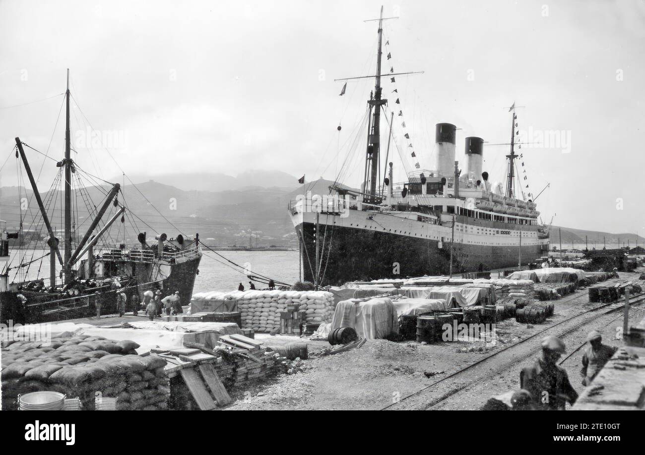 04/09/1931. The German liner "Monte Rosa", which took 1,200 tourists to ...
