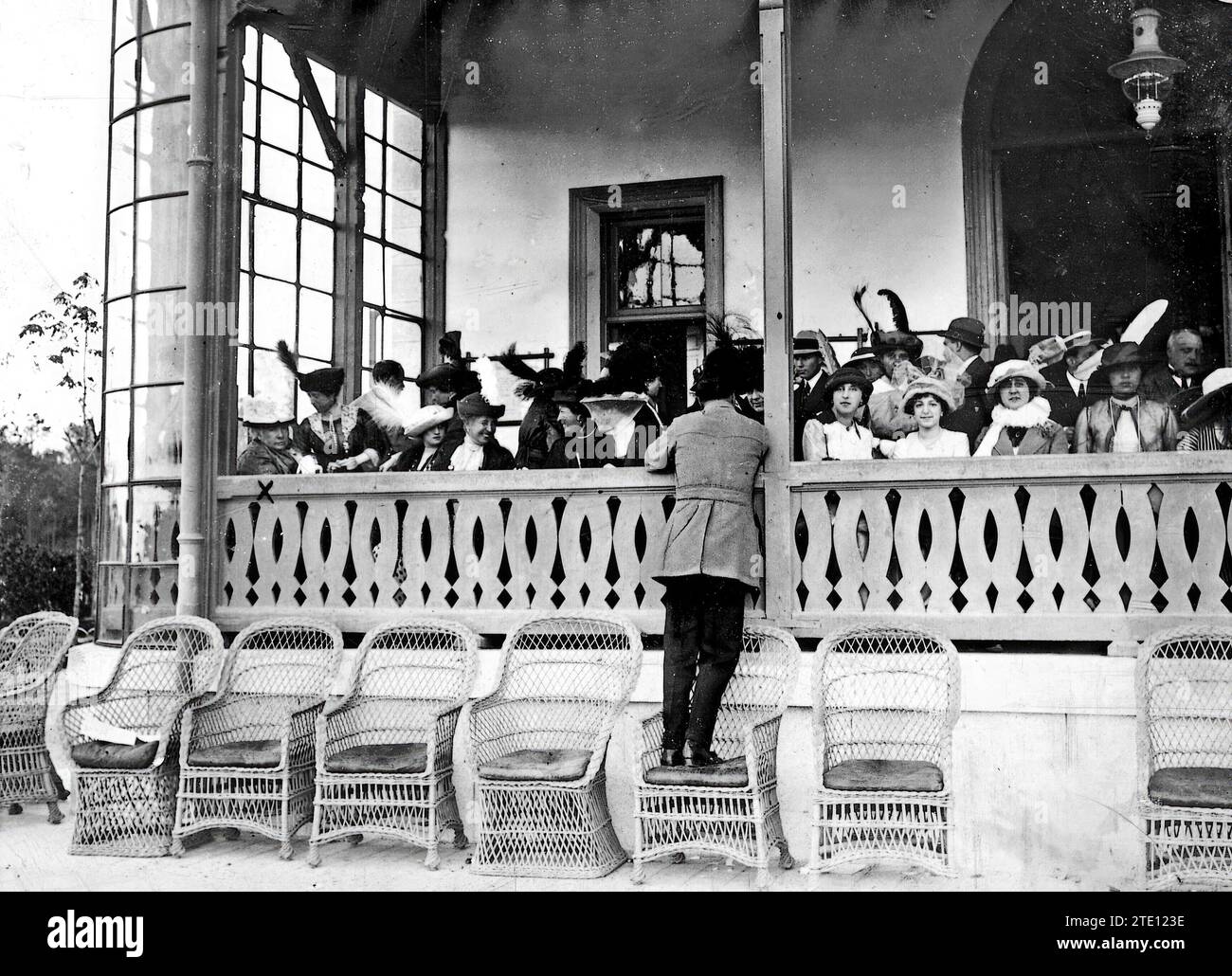 04/30/1913. In The "Chalet" of the shot A Pichón. HRH the Infanta Doña ...