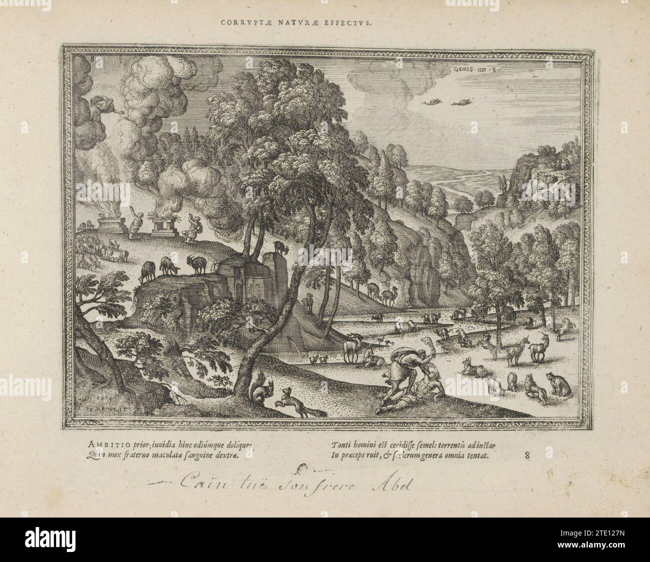 Offer from Cain and Abel / Cain beats Abel, 1613 In the midst of a ...