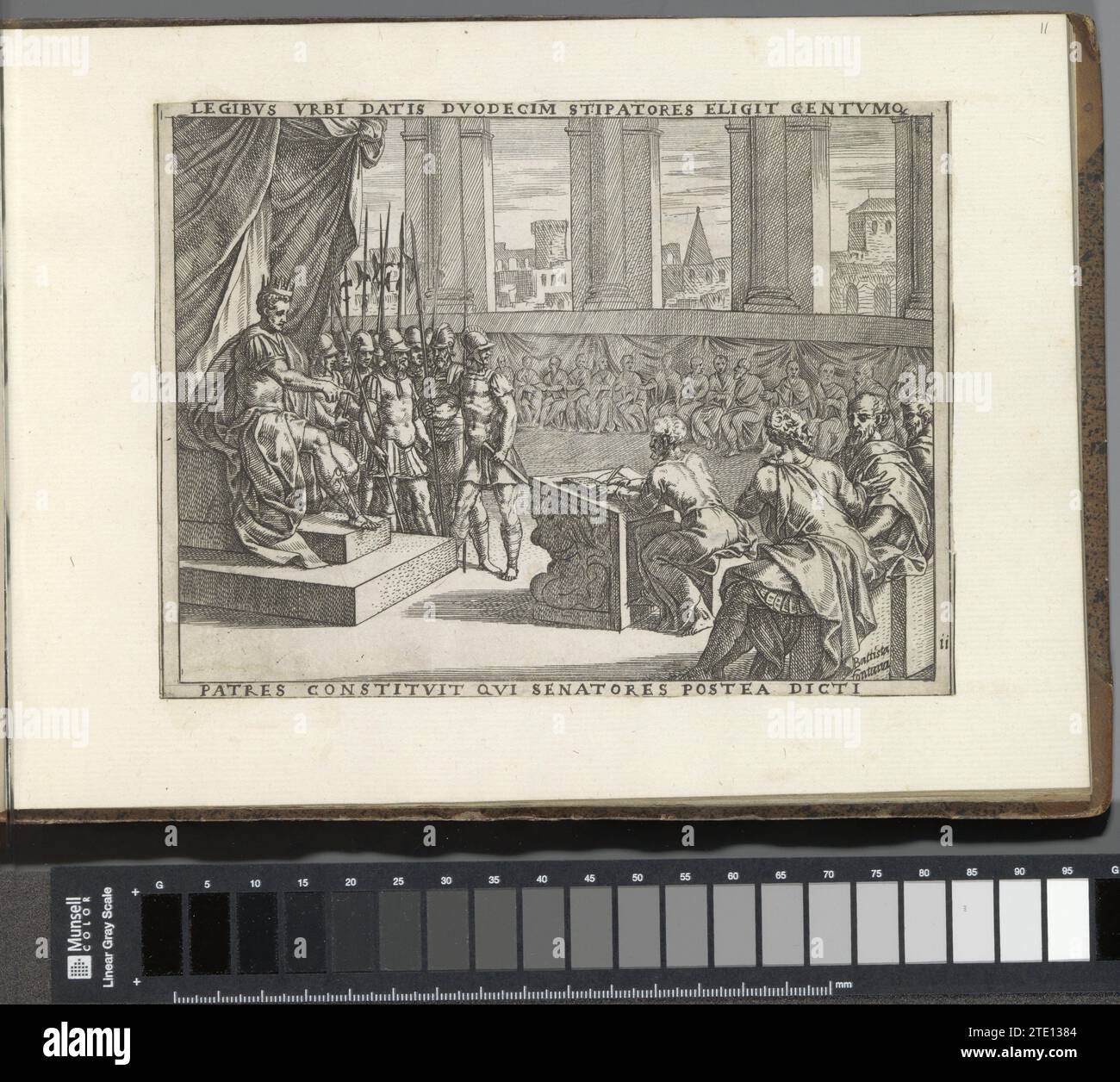 King Romulus and his twelve bodyguards and a hundred senators, 1572 ...