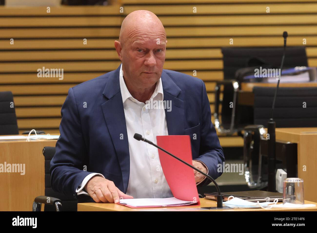 Erfurt, Germany. 20th Dec, 2023. Thomas Kemmerich (FDP) sits in the ...
