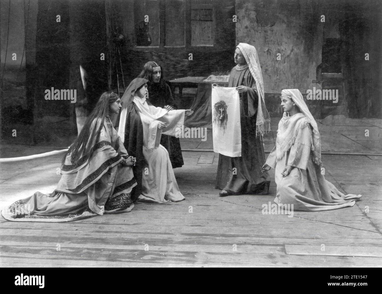 03/31/1912. The Passion of Nancy. Scene from the Passion drama ...