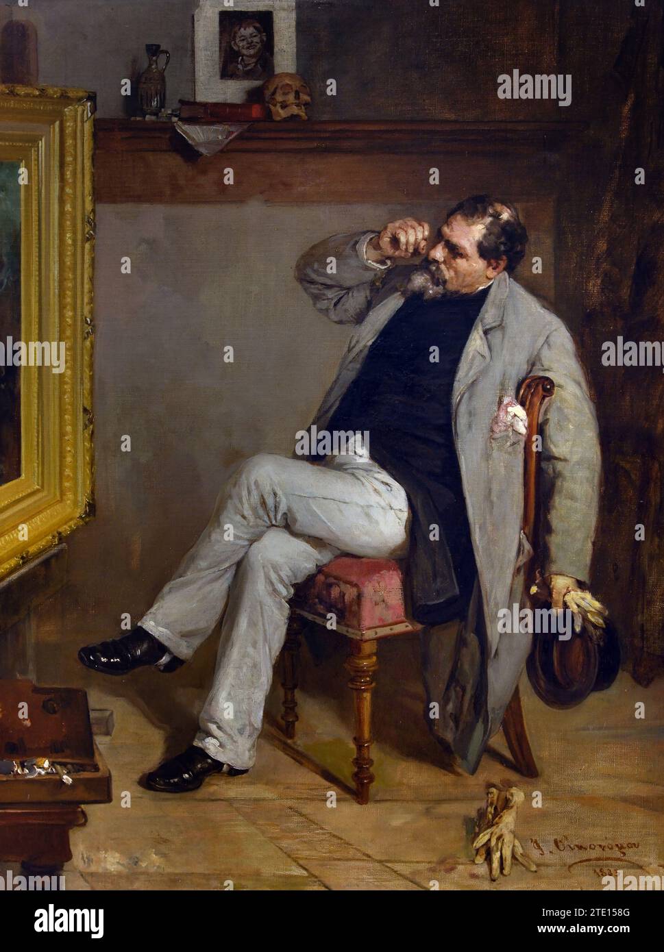 Rallis Theodoros (1852 - 1909) The Booty Painting 19ty-20th Century ...