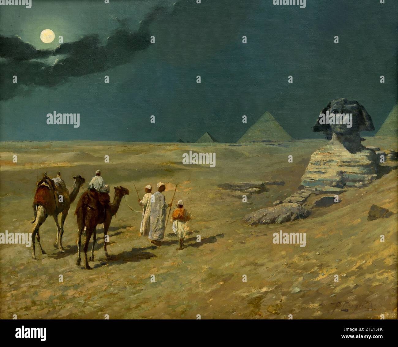 The Sphinx in Cairo by Periklis Tsirigotis 1865-1924 Painting 19ty-20th ...