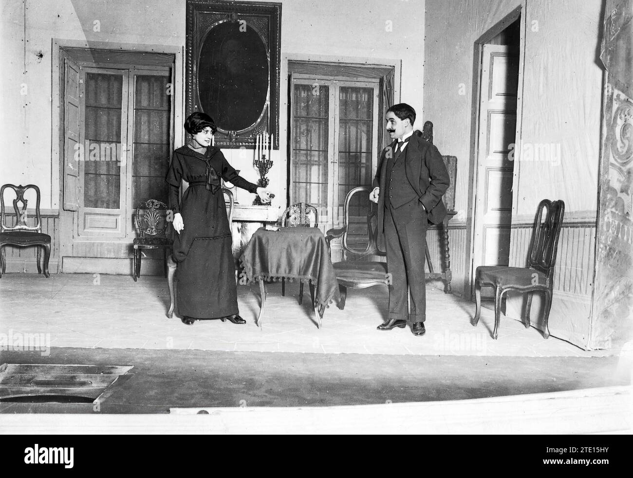 02/13/1913. A triumph for Linares Rivas. A scene from the first act of ...