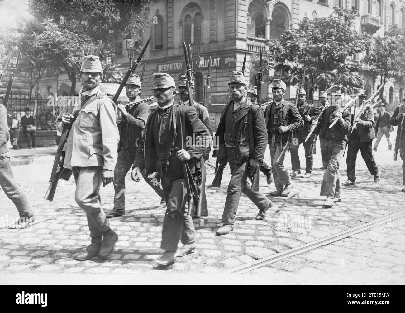 08/31/1914. The Austro-Hungarian mobilization. Individuals from the ...