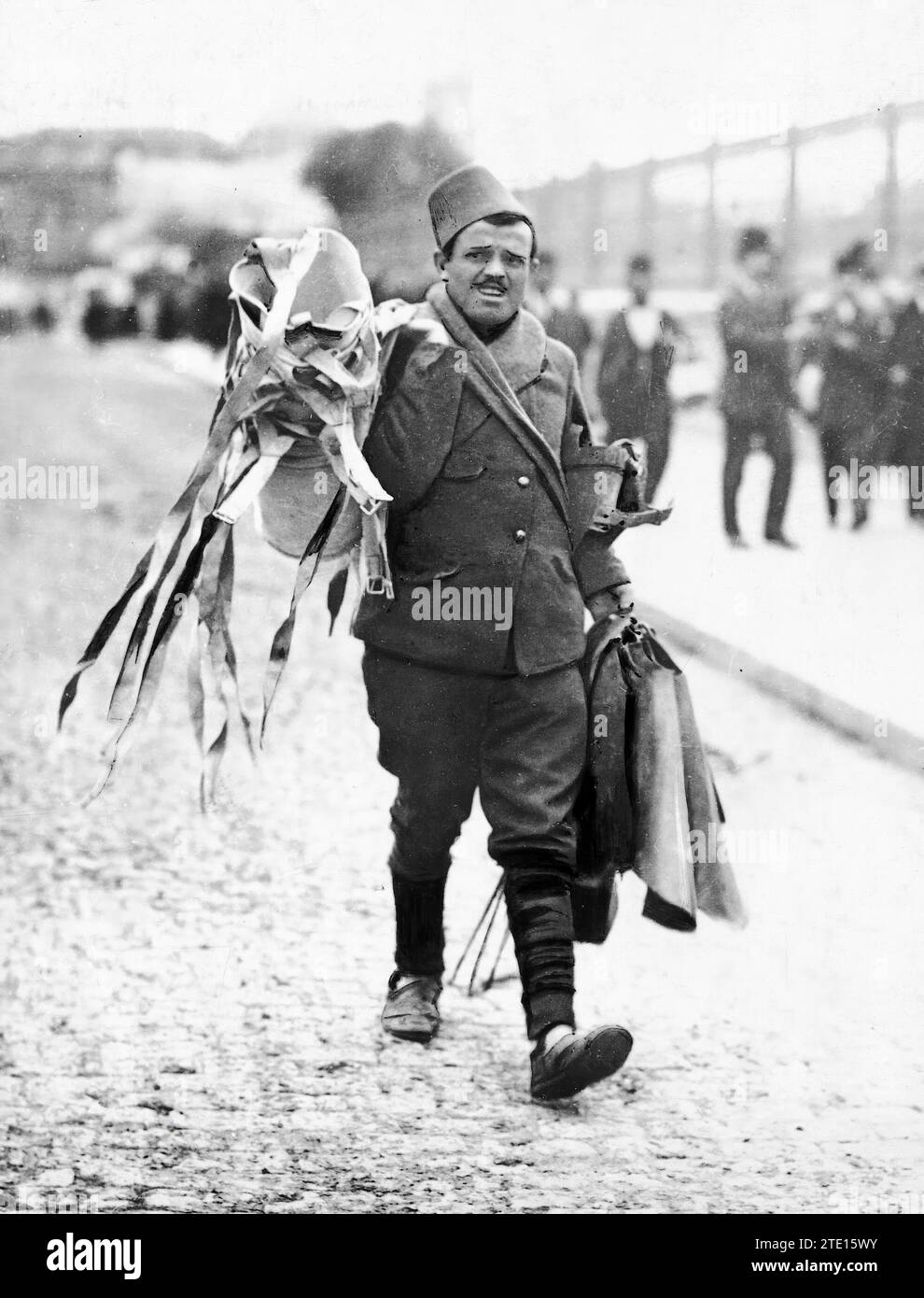 09/30/1912. The Balkan conflict. Artillery Soldier, Turkish Reserve ...