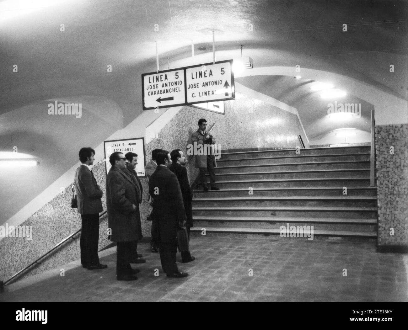 Spain madrid callao metro Black and White Stock Photos & Images - Alamy