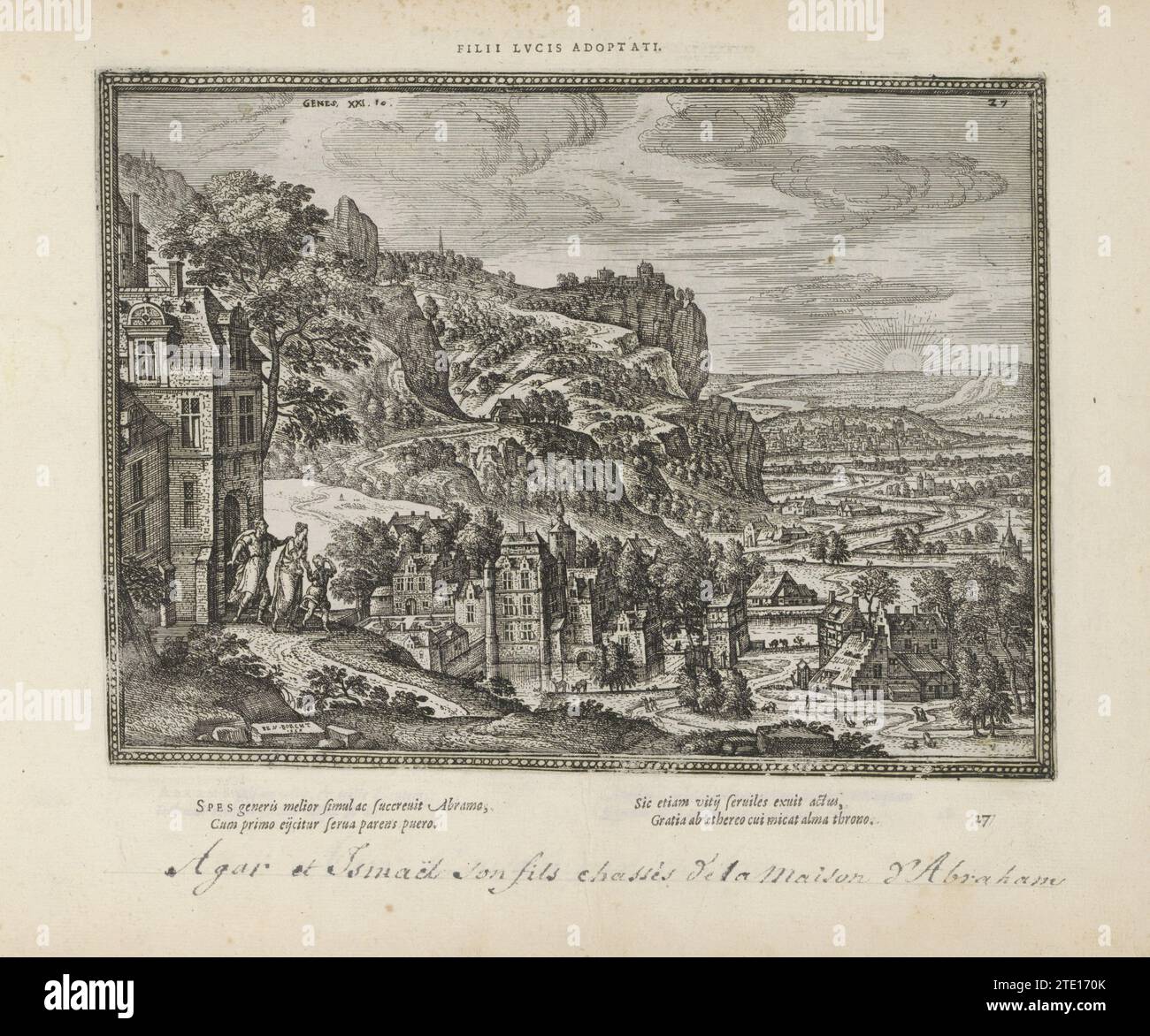 Landscape with the expulsion of Hagar and Ismaël by Abraham, 1613 River ...