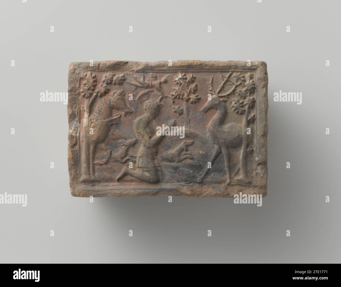 Hearing stone with image, anonymous, c. 1400 - c. 1950 Hardstones. "St ...