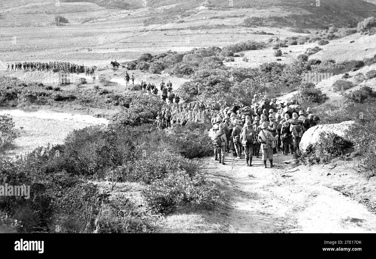 08/31/1913. Military Operations in Morocco. Soldiers from General ...