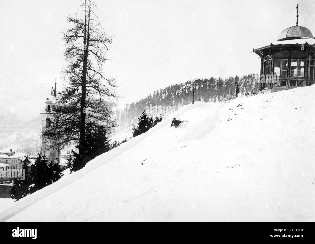 Cresta run Black and White Stock Photos & Images - Alamy