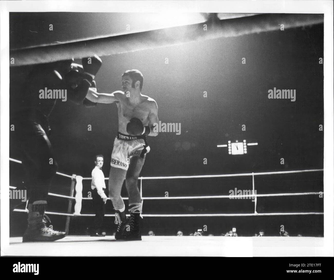 05/21/1970. Boxing evening at the Sports Palace in Madrid. Carasco ...