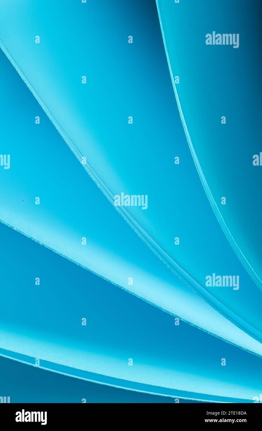 Sheets of folded paper photographed with two separate flashes and using ...