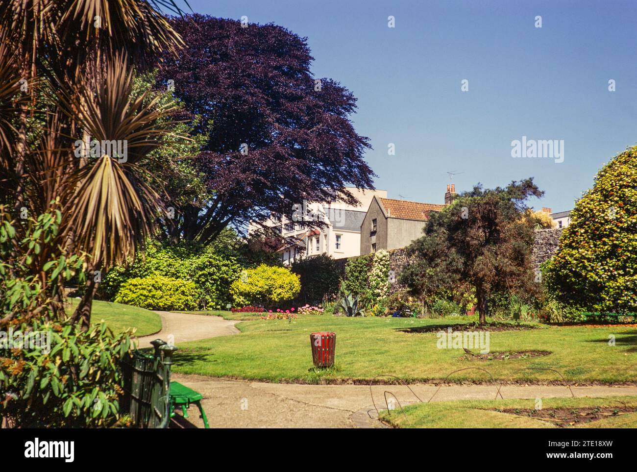 Candy Gardens public park, St Peter Port, Guernsey, Channel Island ...