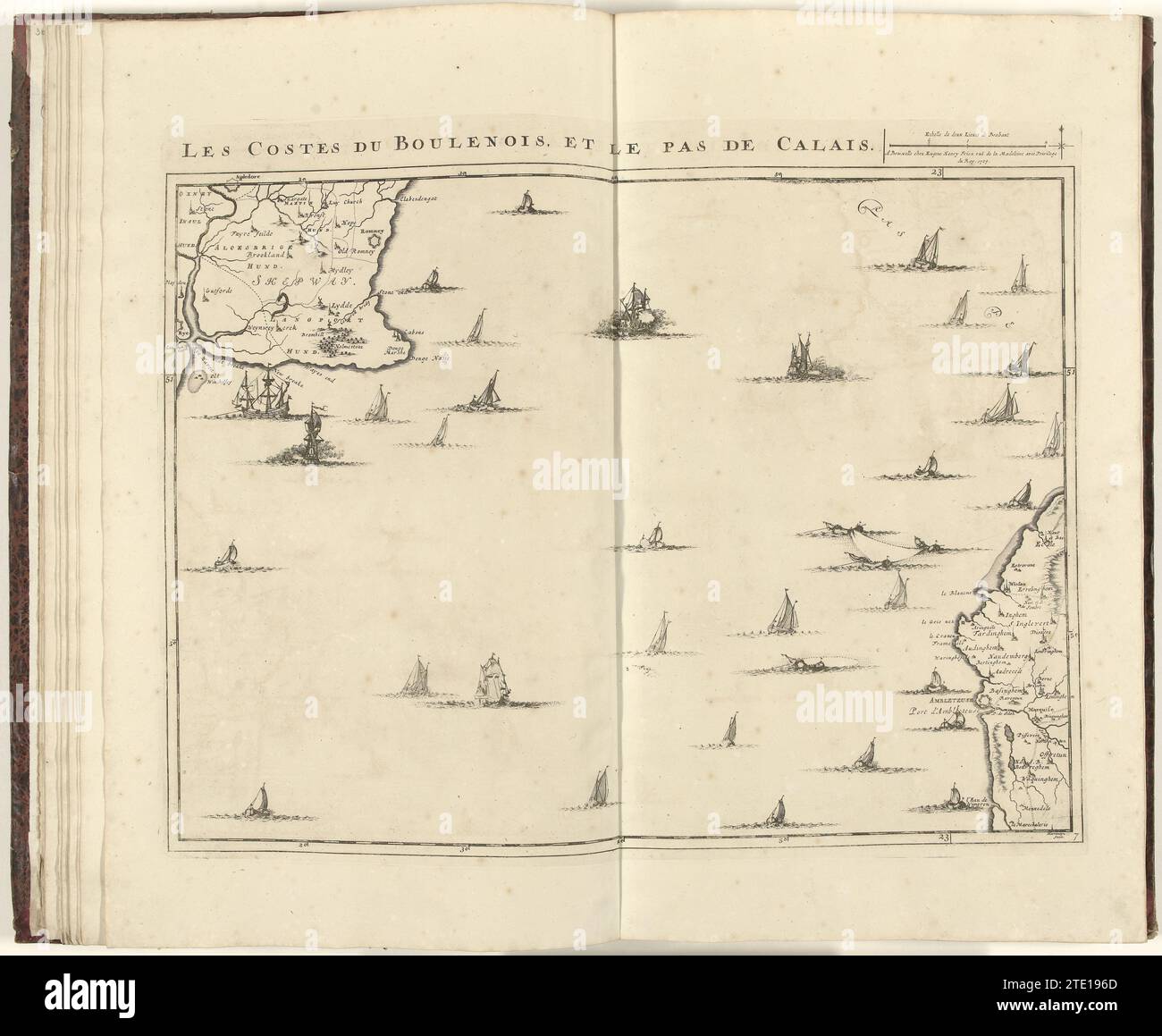 Calais map hi-res stock photography and images - Alamy