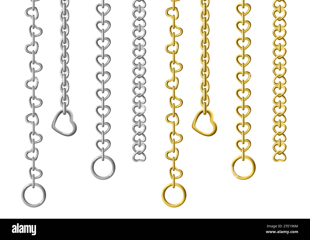 Gold chains Cut Out Stock Images & Pictures - Alamy