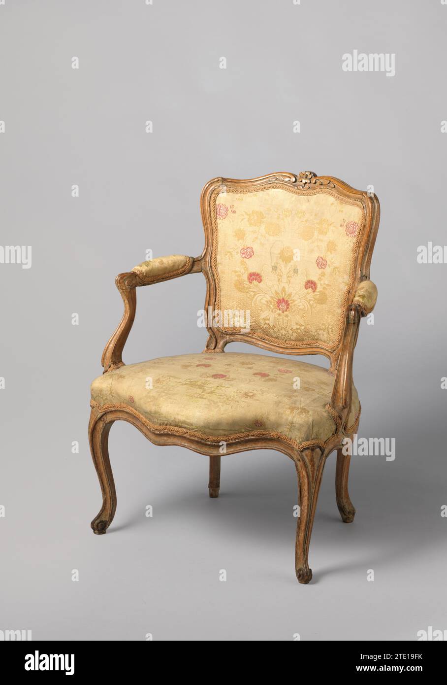 Arm chair of beech wood, dressed, Jean Avisse, 1750 Arm chair made of ...
