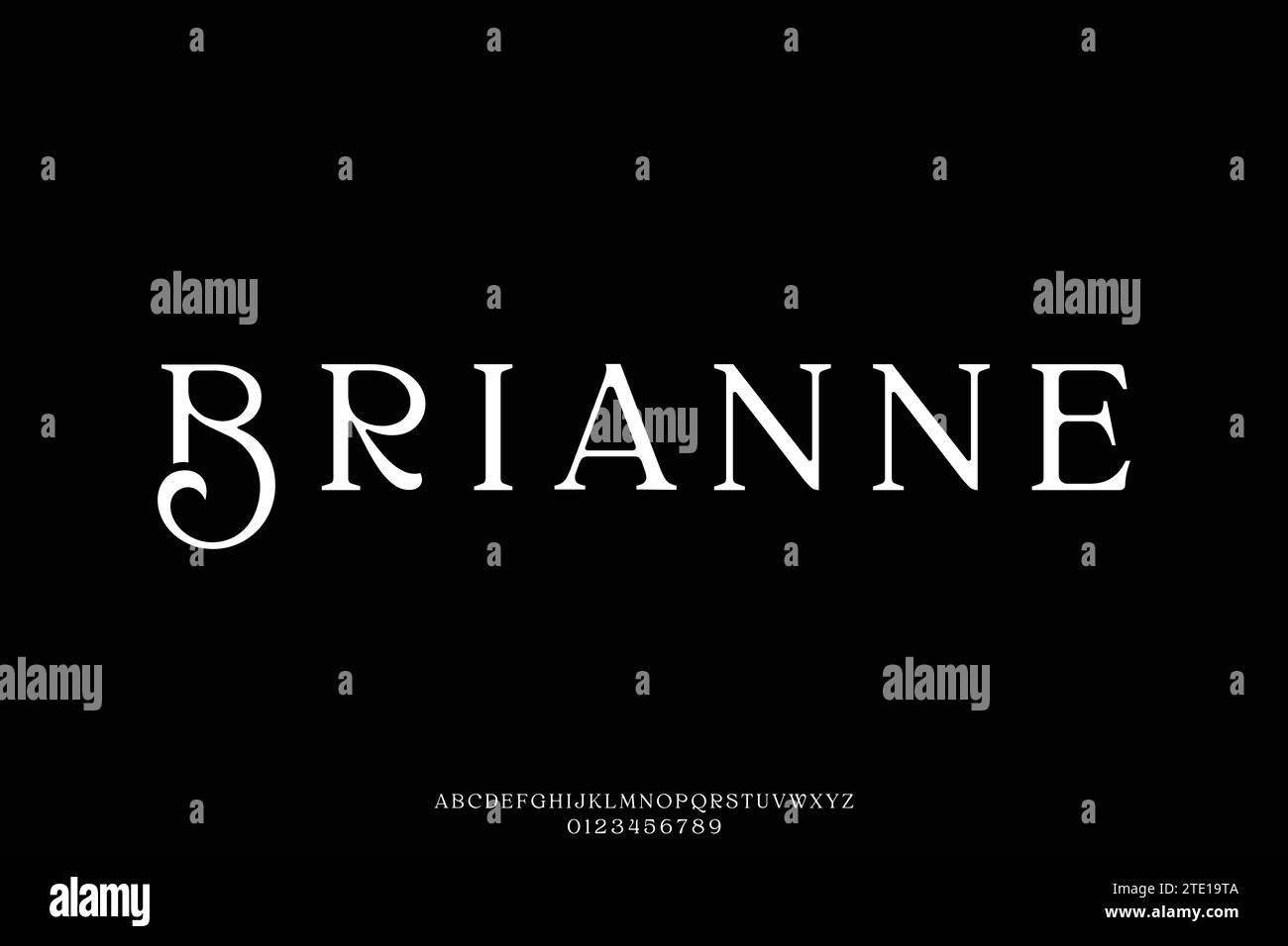 Elegant vintage soft edge alphabet display font vector. Beautiful ...