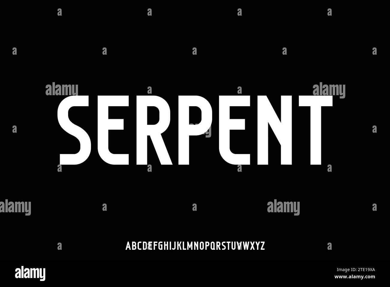 Modern unique sans serif alphabet display font vector Stock Vector Image & Art - Alamy