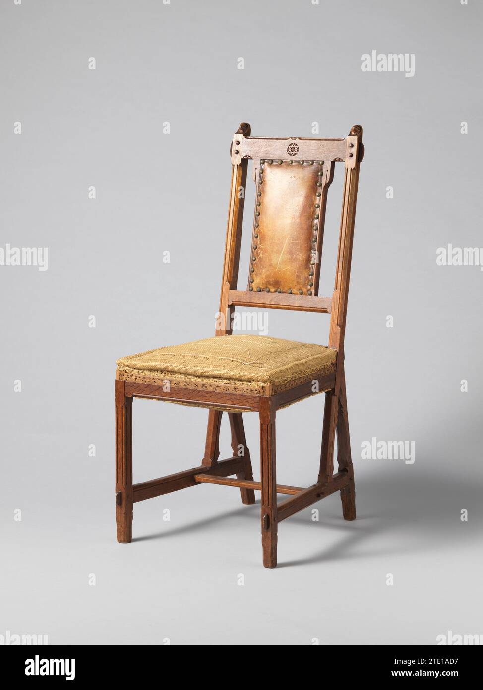 Chair with a brown leather upholstery, Hendrik Petrus Berlage, c. 1902 ...