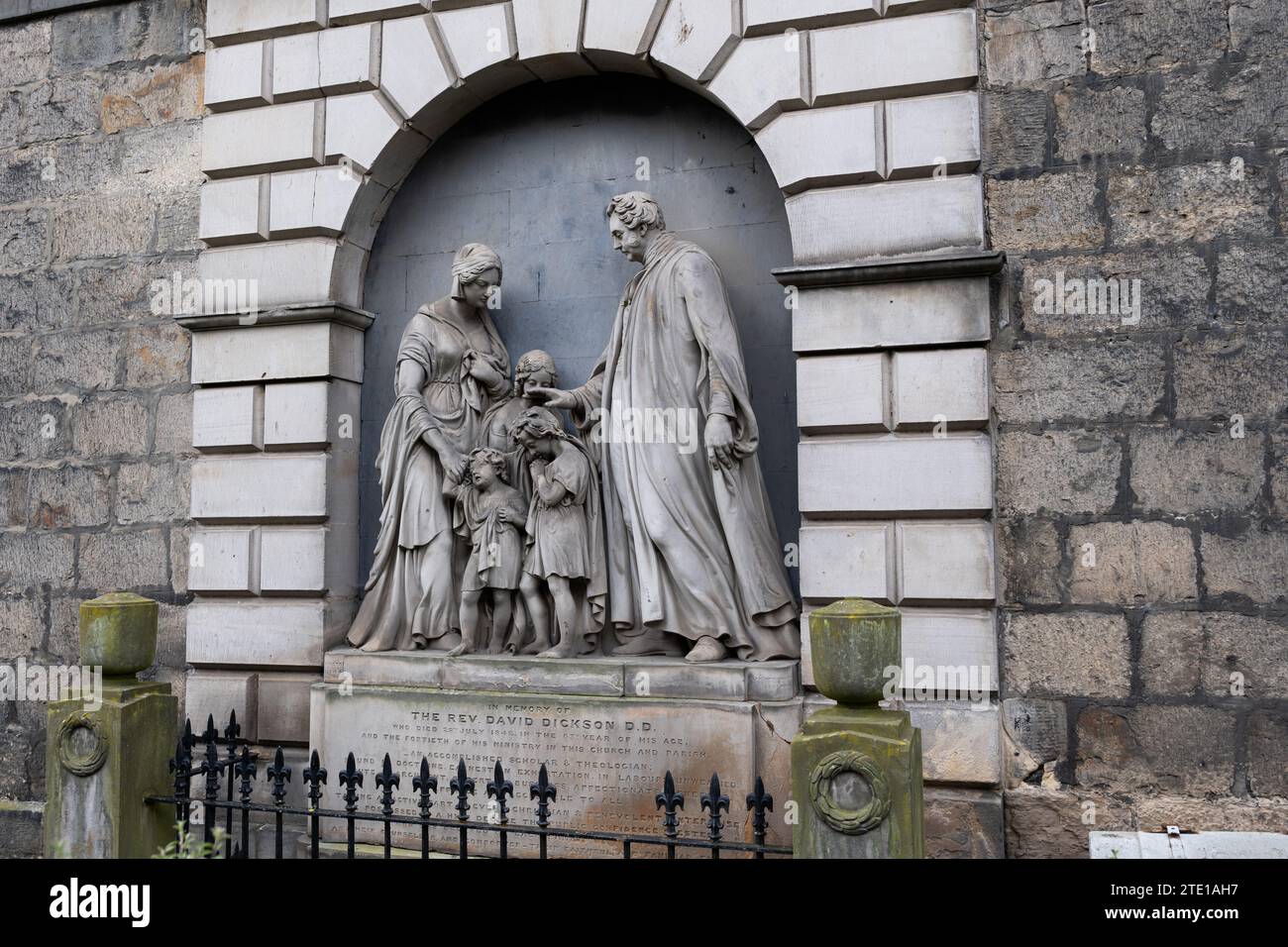 Rev. David Dickson Memorial at St. Cuthbert's Church in Edinburgh ...