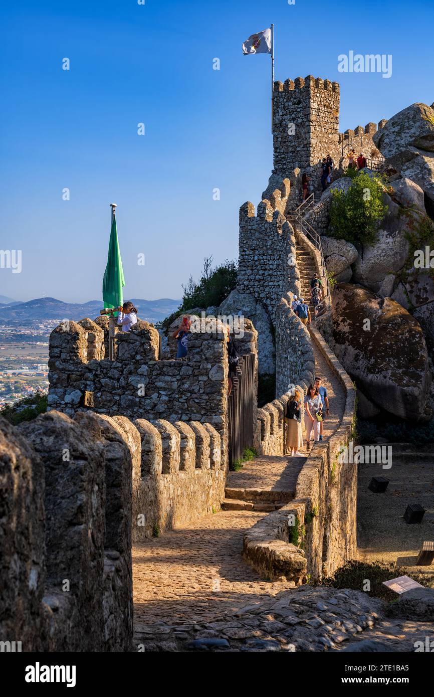 The Castle of the Moors (Castelo dos Mouros) in Sintra, Greater Lisbon ...