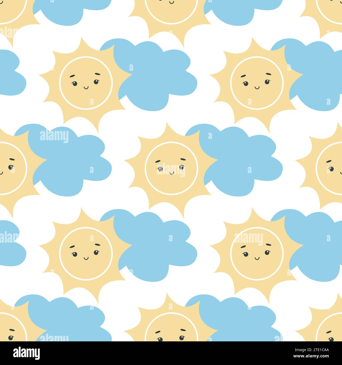 Kawaii sun Stock Vector Images - Alamy