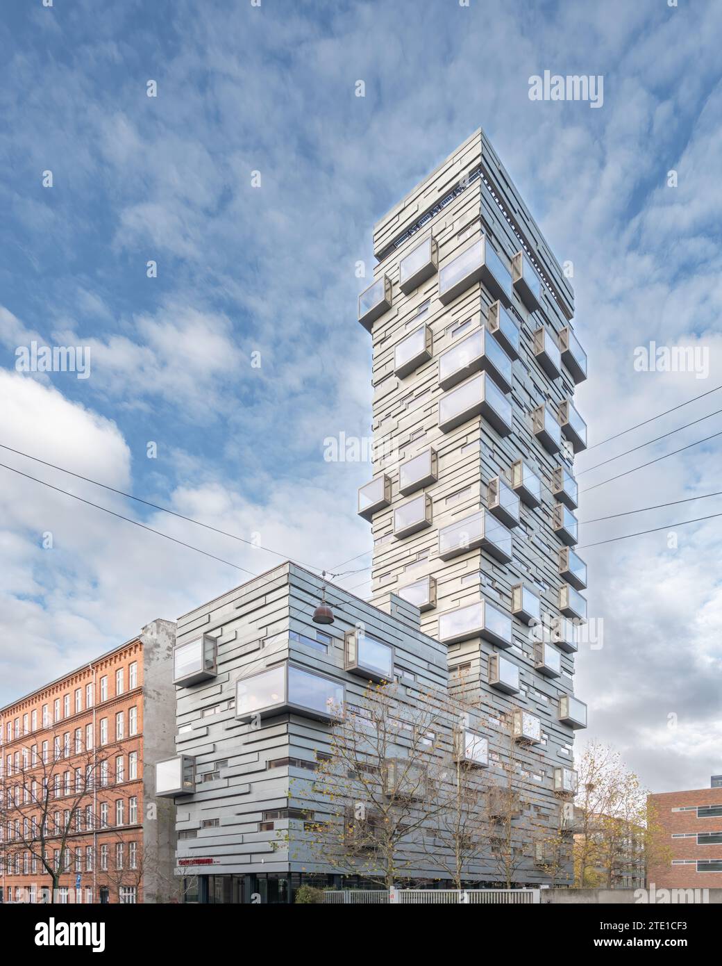 Copenhagen, Denmark - Charlotte Tower apartment building by Lundgaard ...