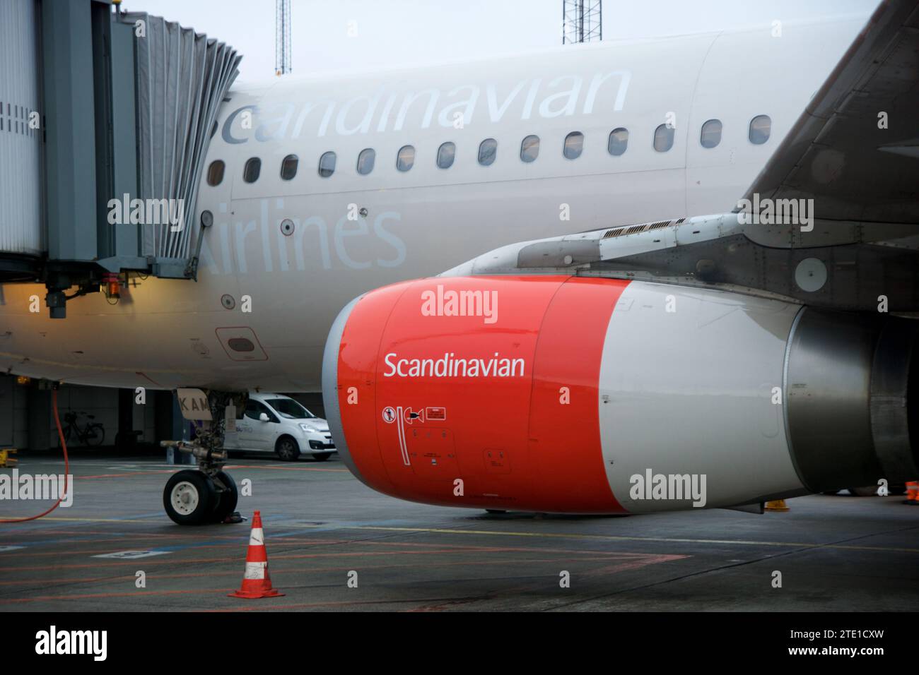 COPENHAGEN, DENMARK - NOV 24, 2018: Airbus A320 from SAS Scandinavian ...