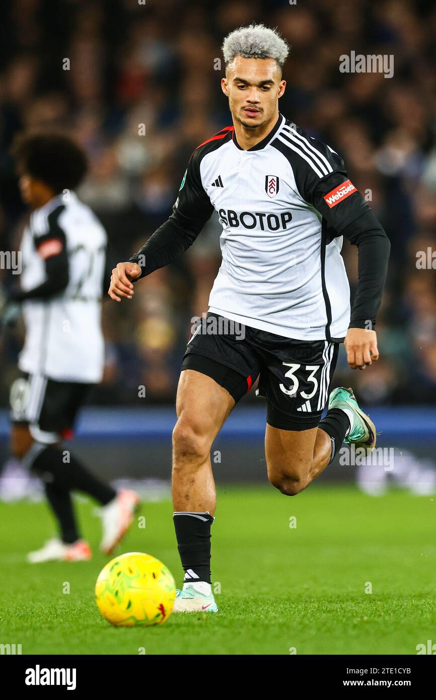 Liverpool, UK. 19th Dec, 2023. Antonee Robinson of Fulham during the ...