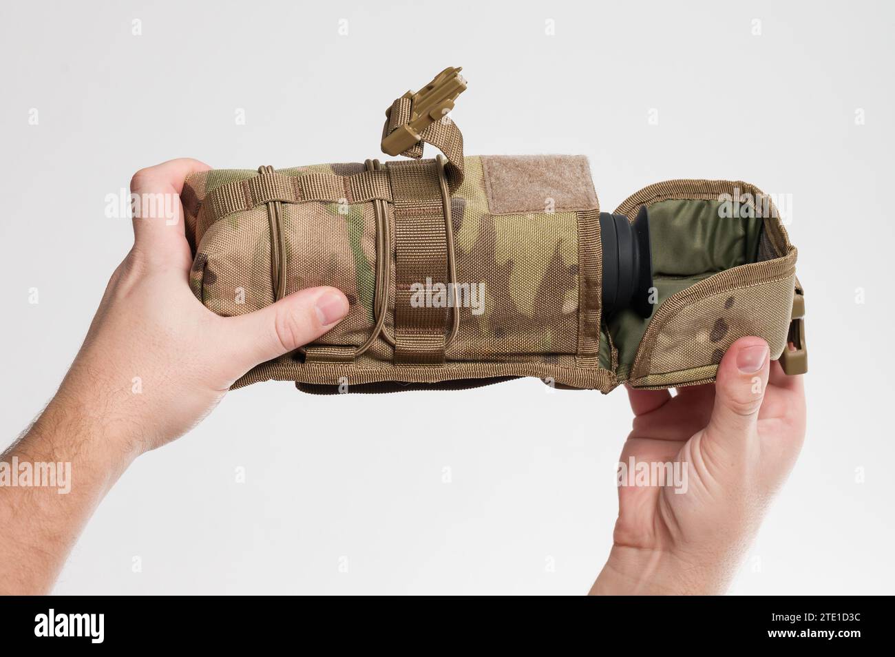 The bag is a military-style pixel case for storing a monocular Stock ...