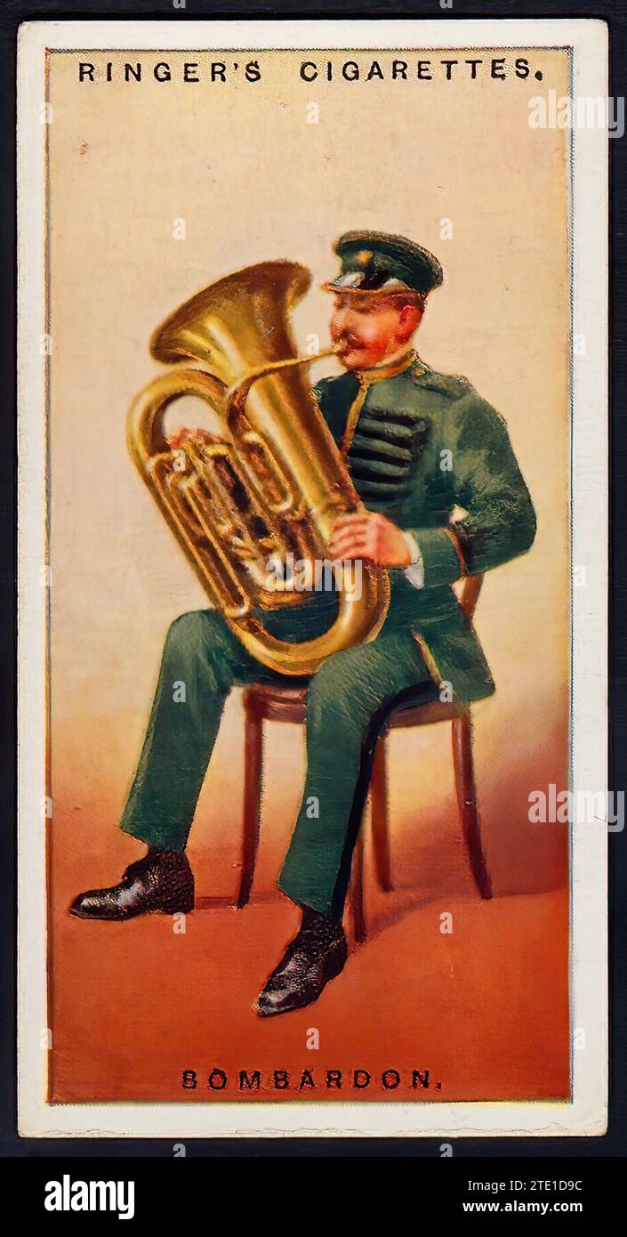 Bombardon - Vintage Cigarette Card Illustration Stock Photo - Alamy