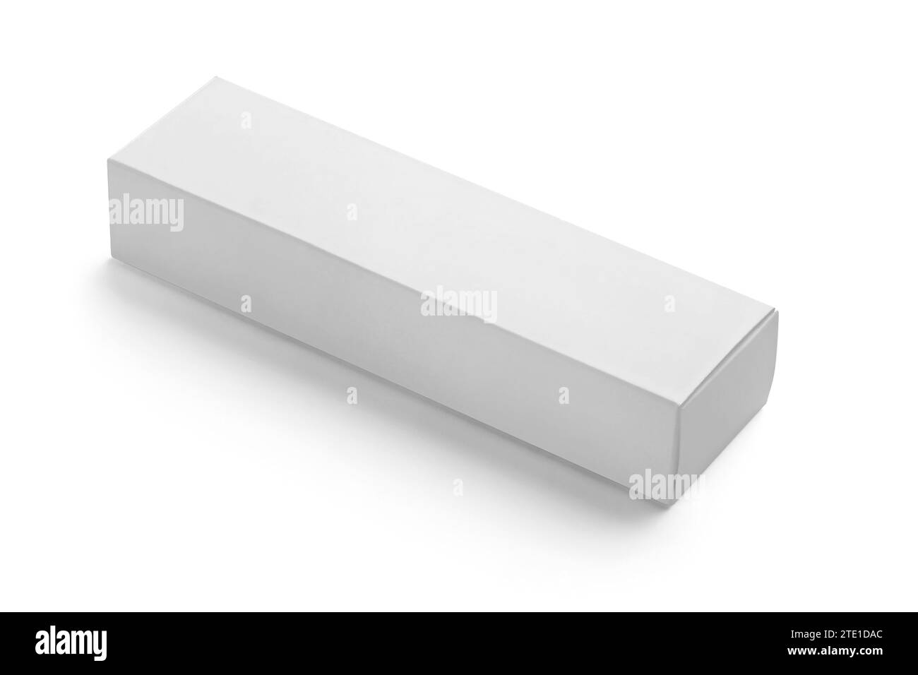 Rectangular Paper Package Box Mockup Isolated on White Background. 3D ...