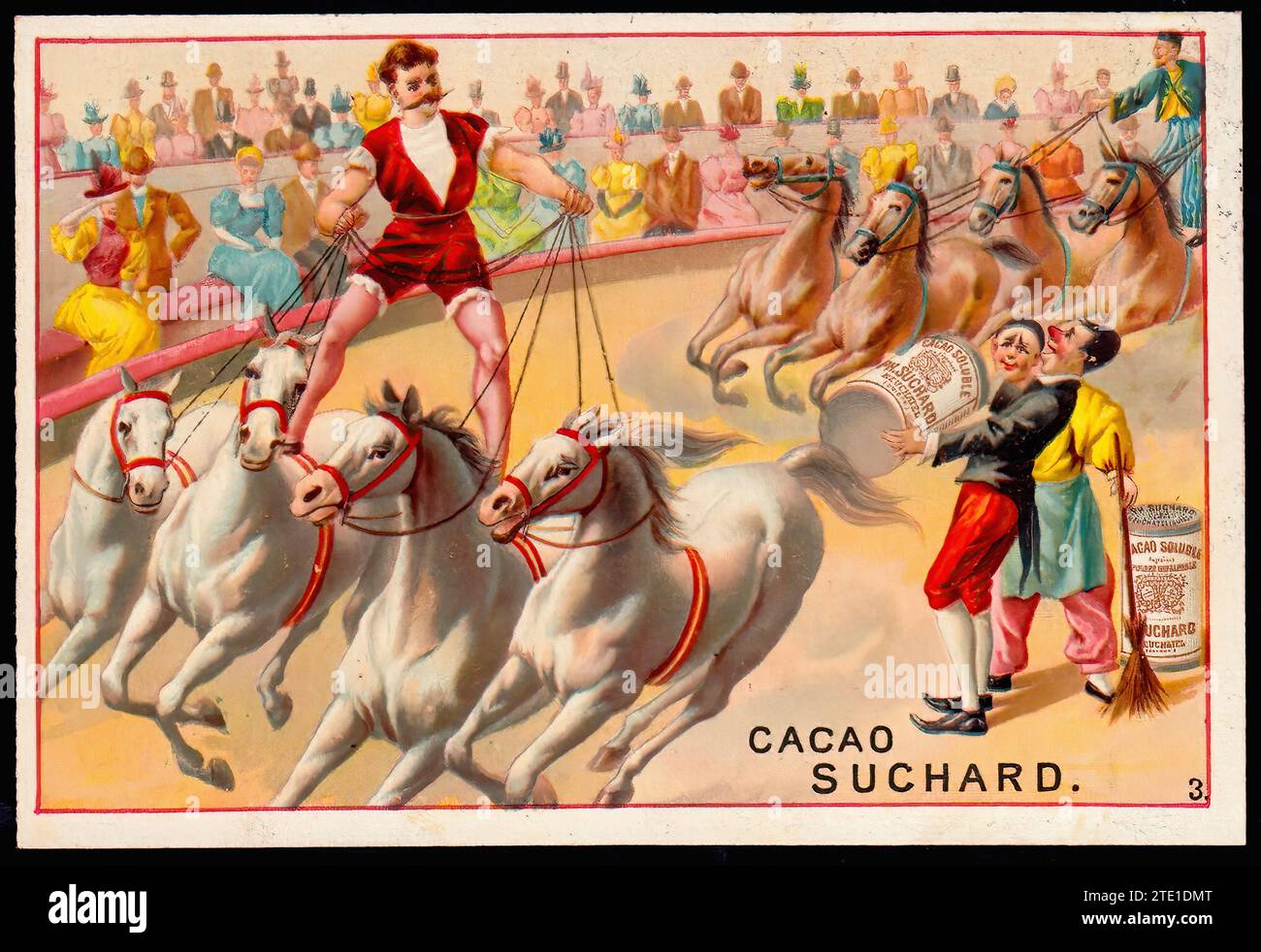 Circus Acts 003 - Vintage French Tradecard Illustration Stock Photo - Alamy