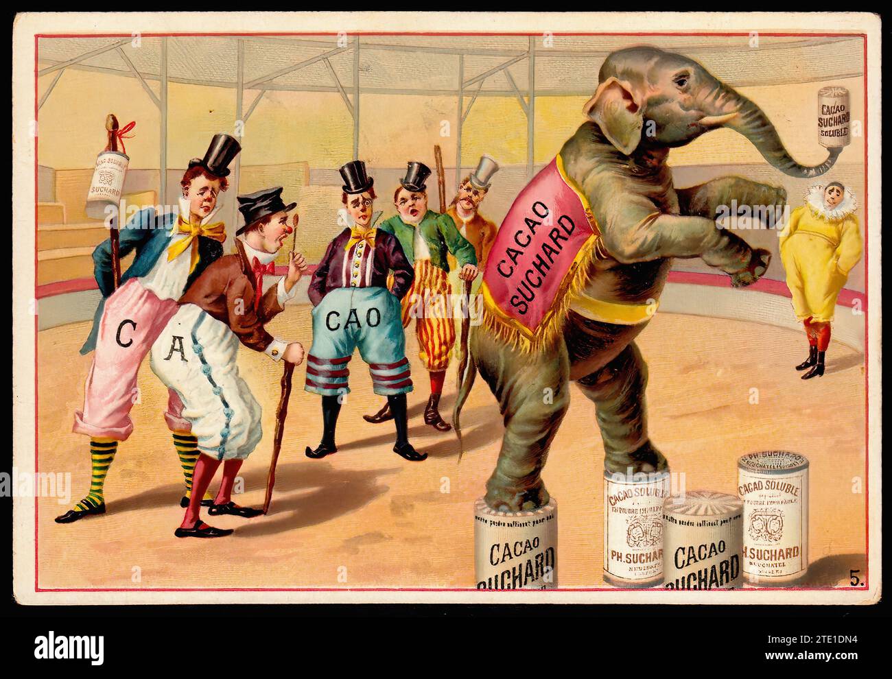 Circus Acts 005 - Vintage French Tradecard Illustration Stock Photo - Alamy