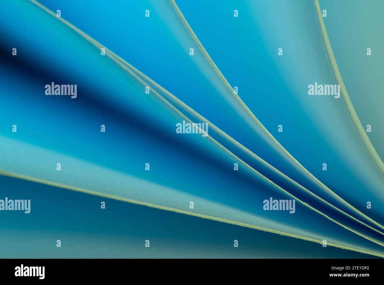 Sheets of folded paper photographed with two separate flashes and using ...