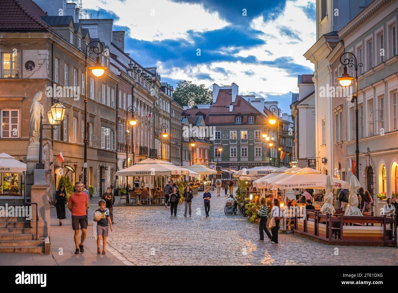 Straßenszene, Restaurants, Freta, historische Neustadt Nowe Miasta ...
