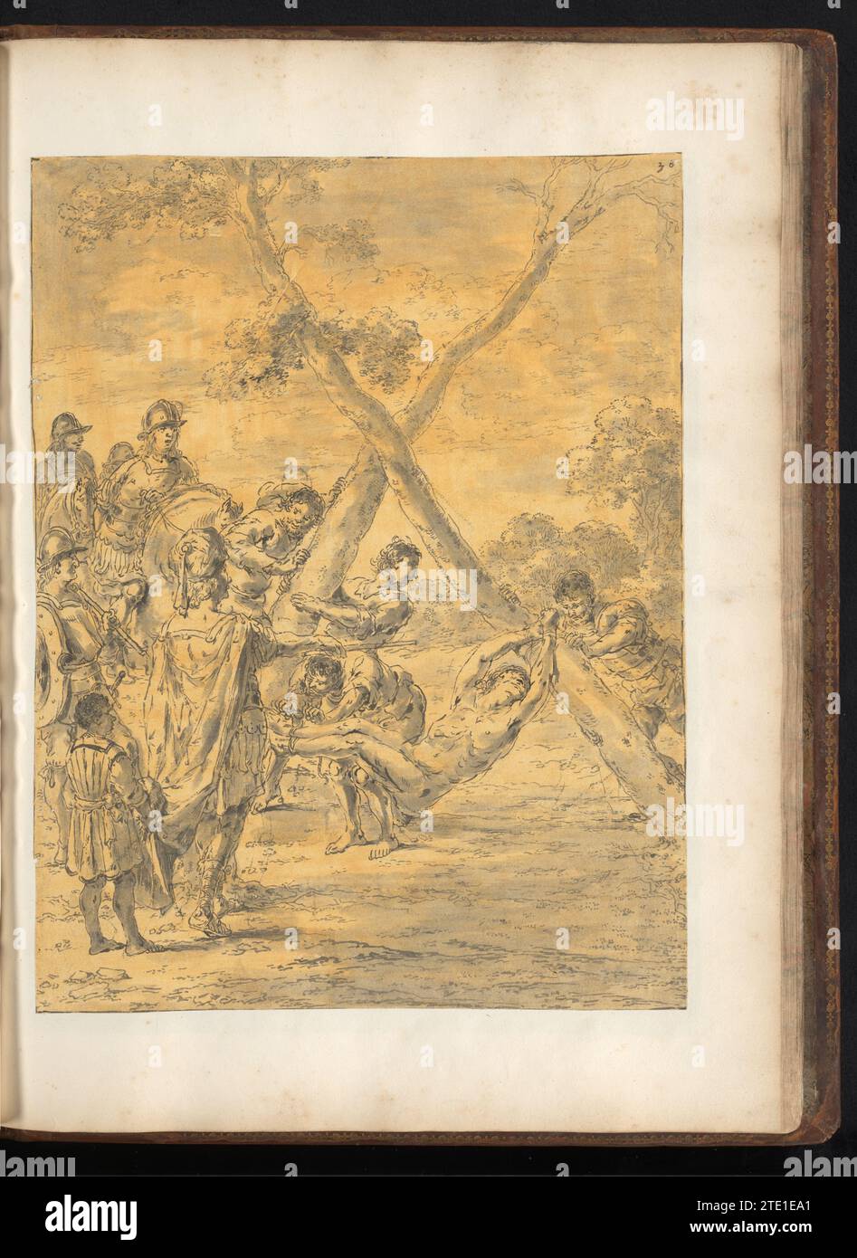 Alexander de Grote sets Bessus, Leonaert Bramer, c. 1655 - c. 1665 ...