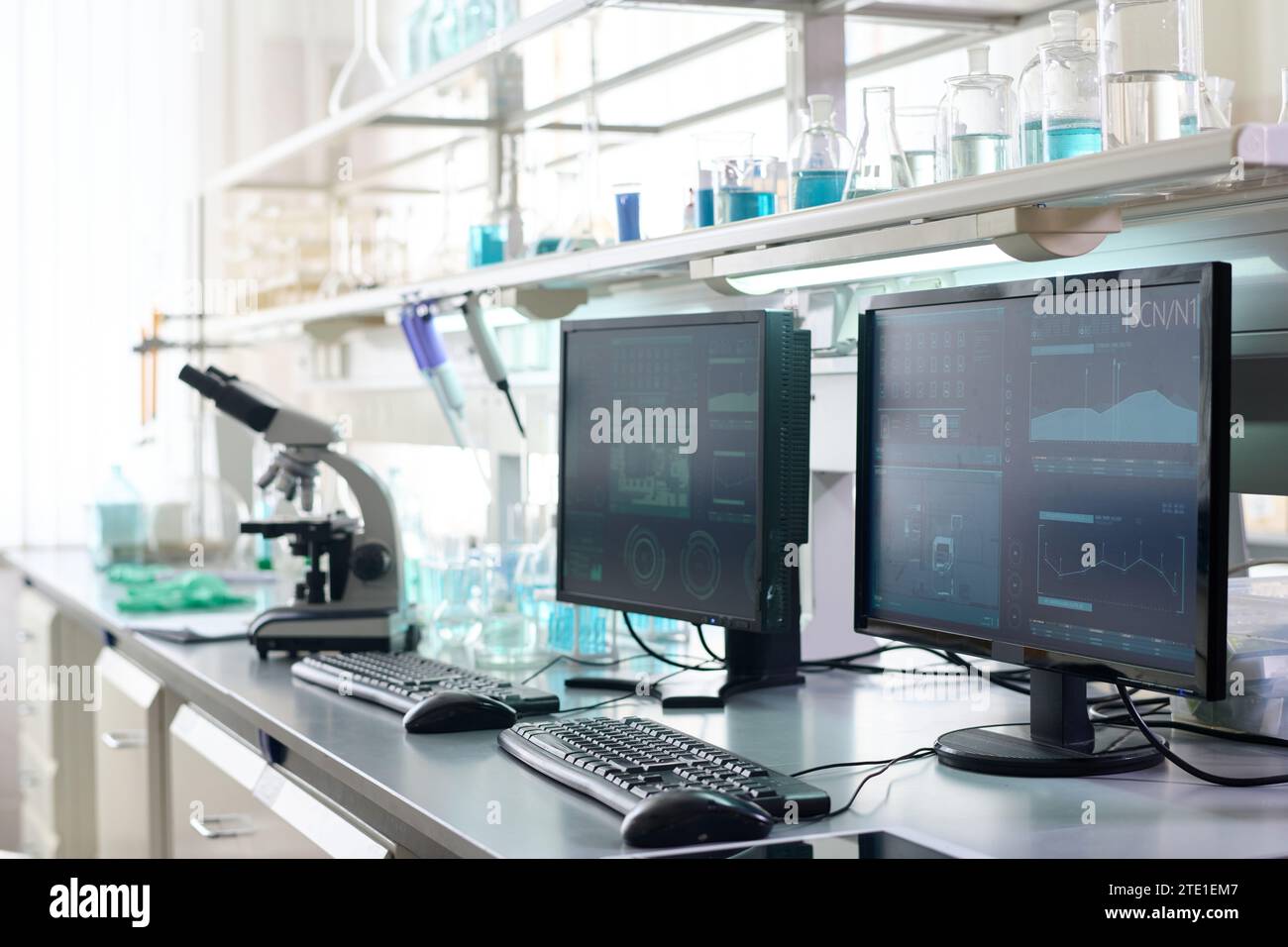 Part of Laboratory Interior with Equipment Stock Photo - Alamy