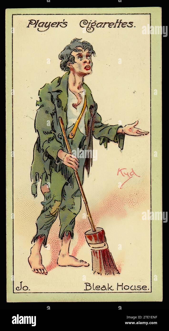 Jo - Vintage Cigarette Card Illustration Stock Photo - Alamy