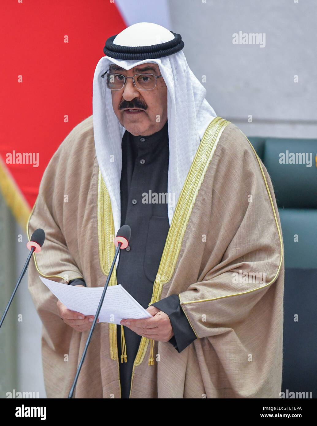 New Emir of Kuwait Sheikh Meshal Al Ahmad Al Sabah takes the oath at ...