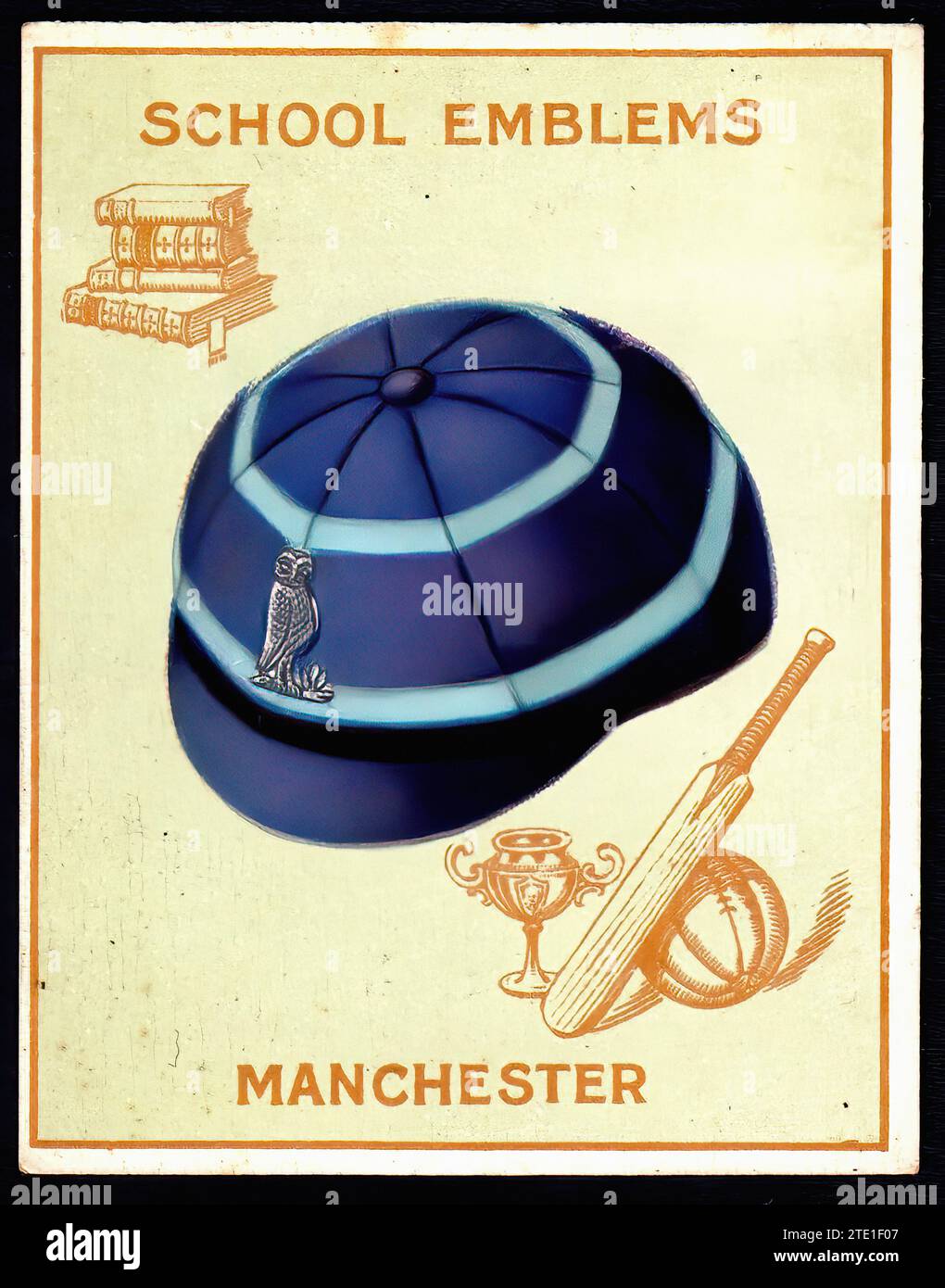 Manchester Grammar School - Vintage Cigarette Card Illustration Stock ...