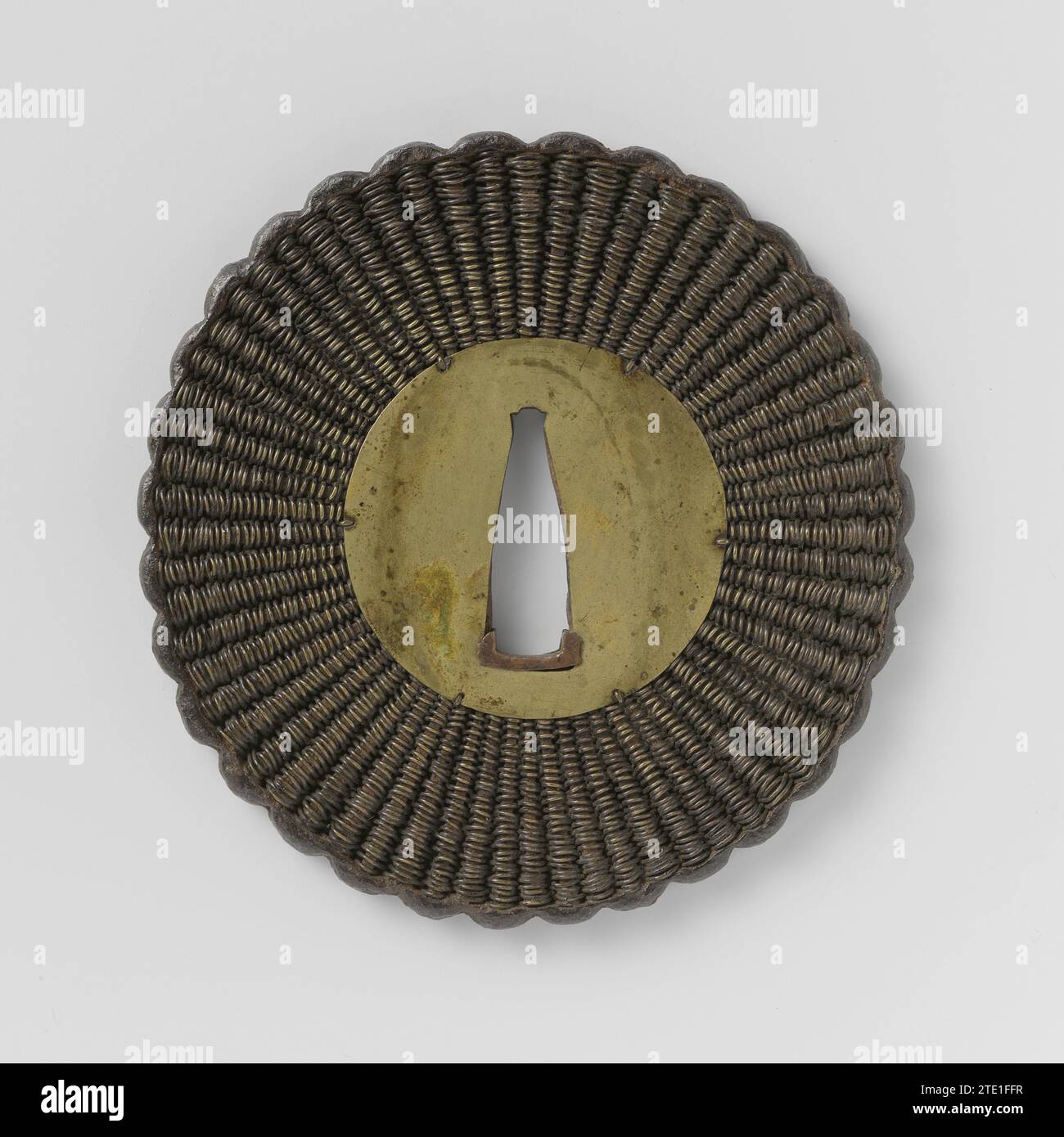 Hand guard, anonymous, 1600 - 1699 Almost round, lobed tsuba in the ...