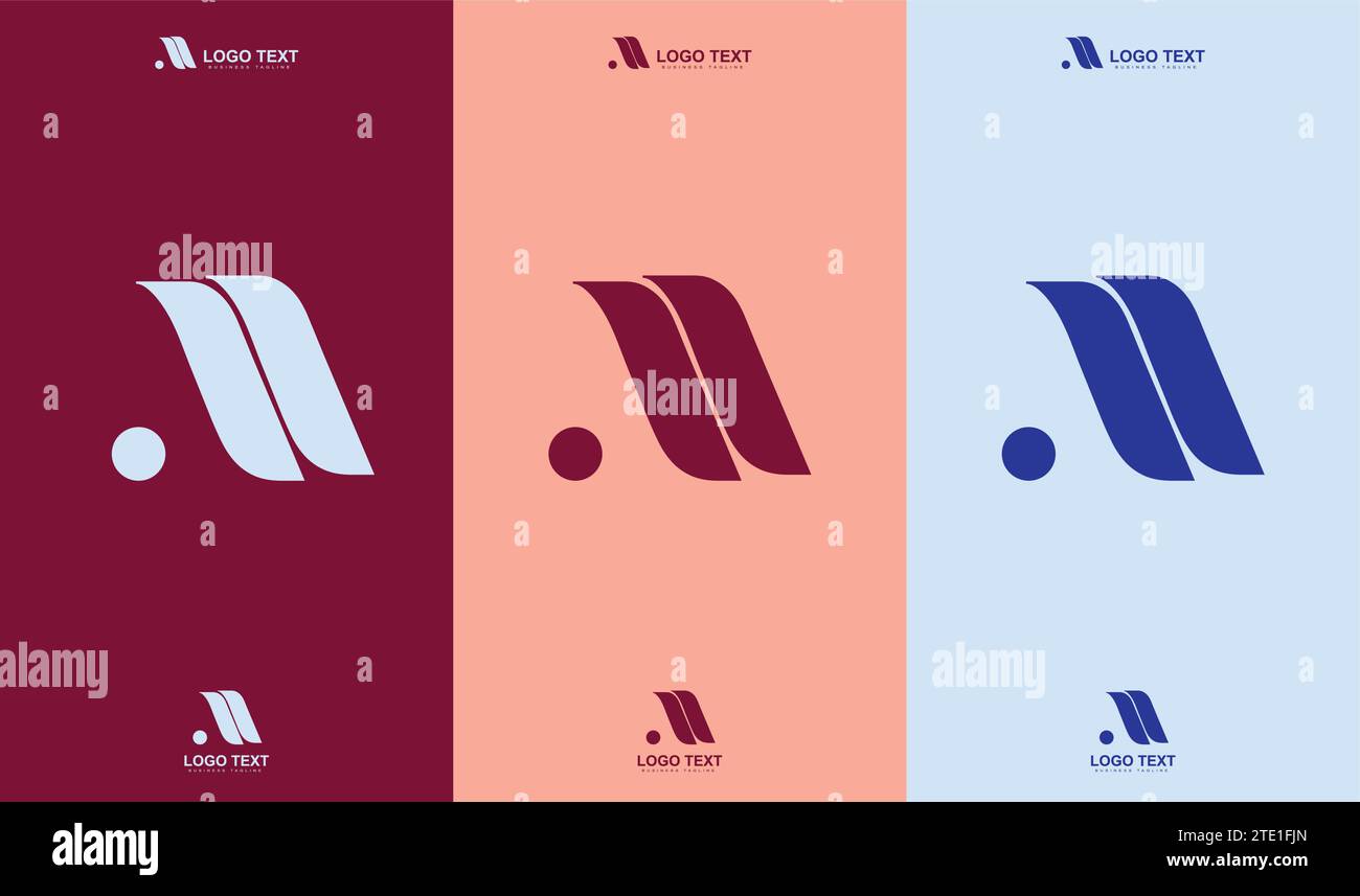 simple letter a logo template vector set. Initial letter A logo vector ...