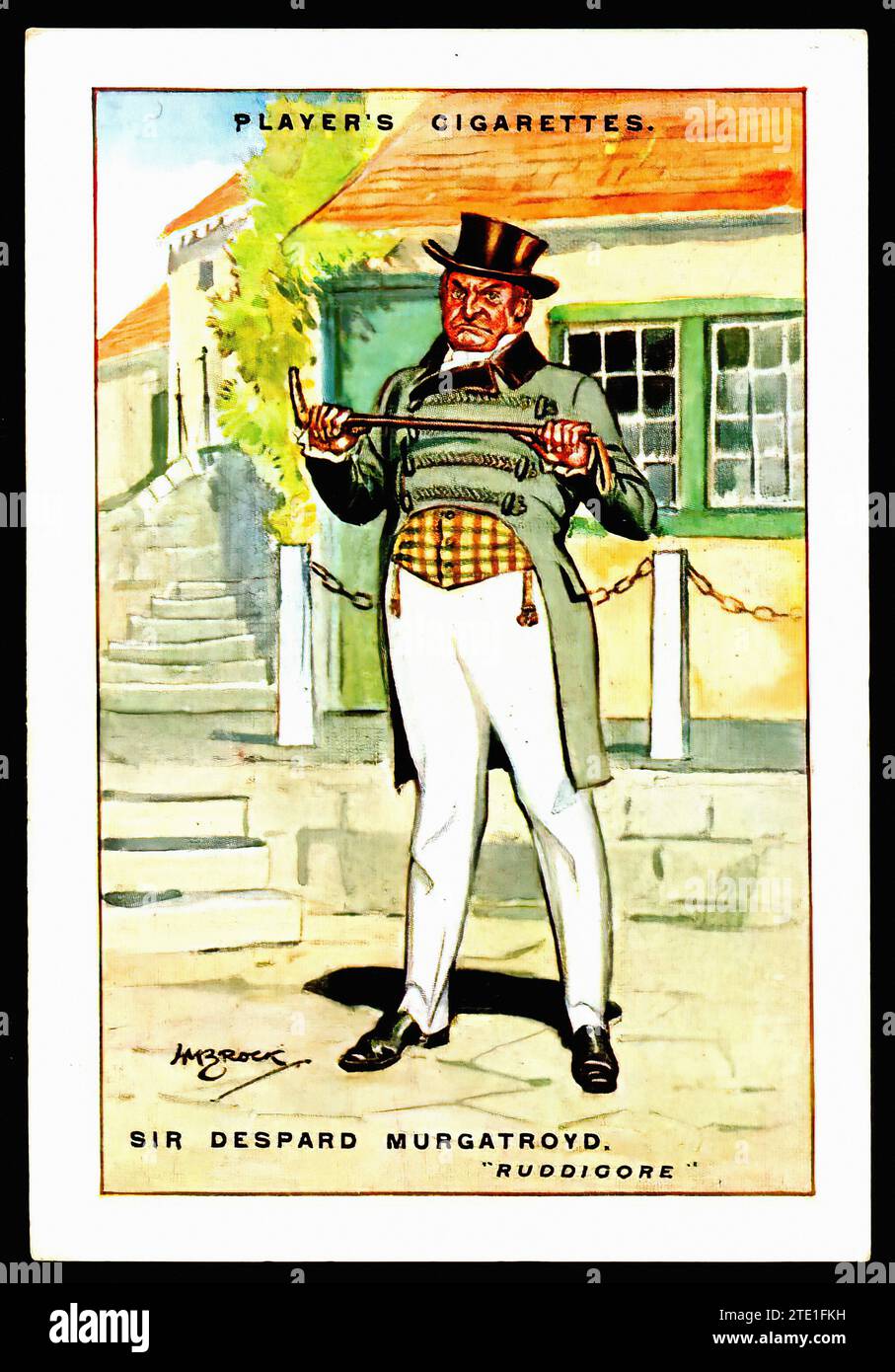 Sir Despard Murgatroyd Ruddigore - Vintage Cigarette Card Illustration ...