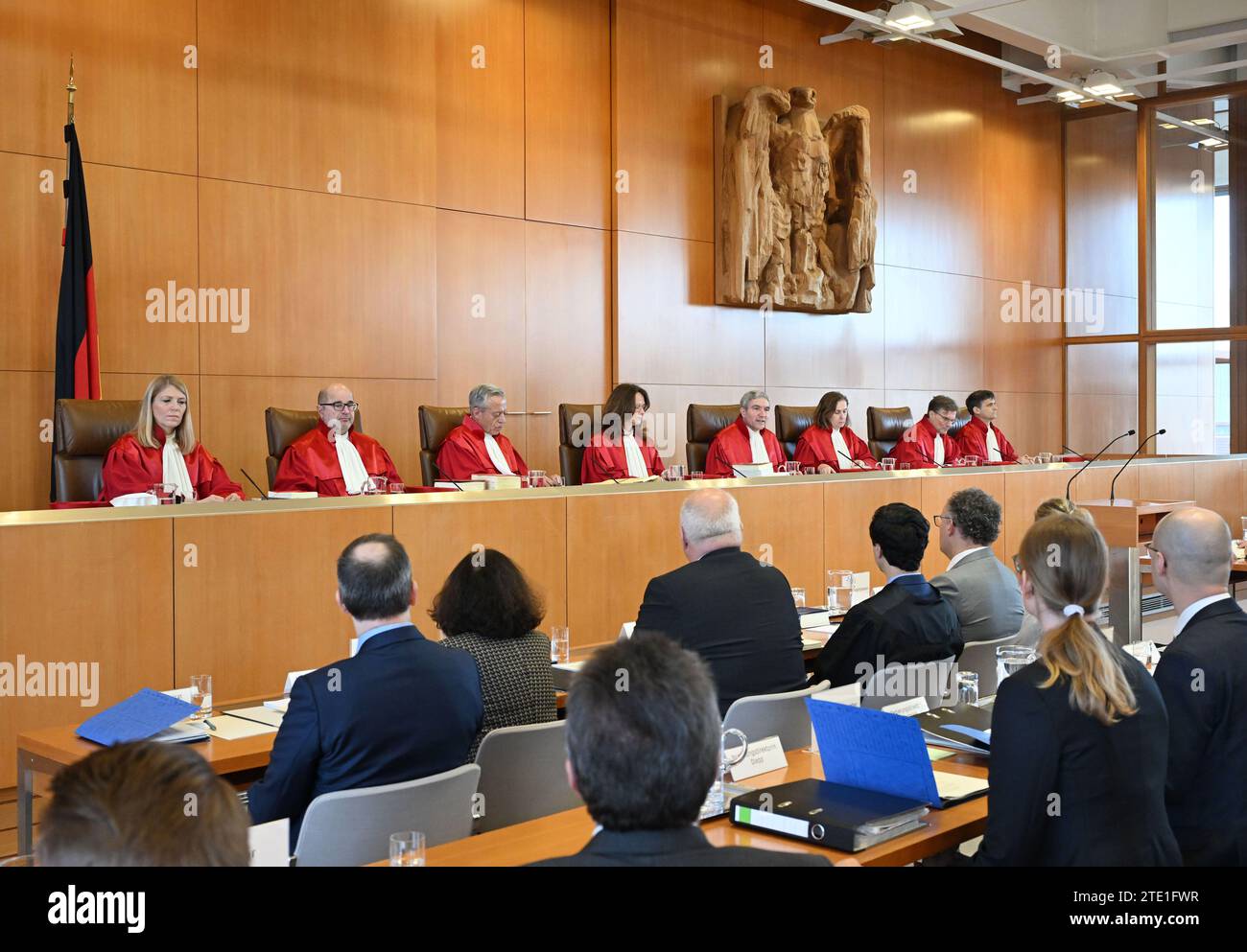 Karlsruhe, Germany. 20th Dec, 2023. The First Senate of the Federal ...