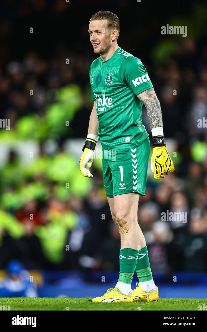 Liverpool, UK. 19th Dec, 2023. Everton Goalkeeper Jordan Pickford ...