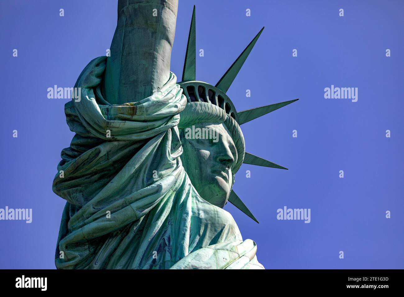 Photo of the Statue of Liberty, holding her huge torch in the Big Apple ...