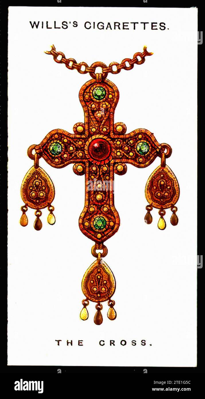 The Cross - Vintage Cigarette Card Illustration Stock Photo - Alamy